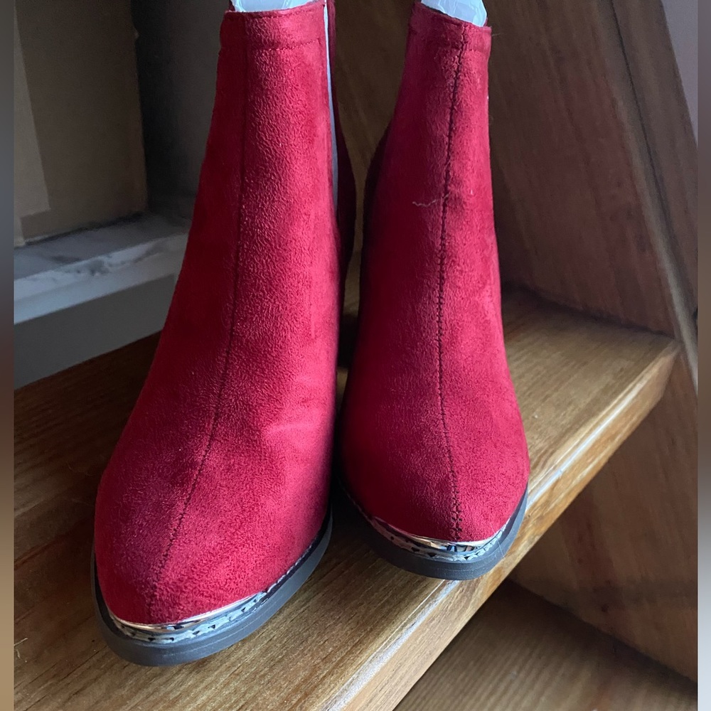 Red Ankle Boots - Gem